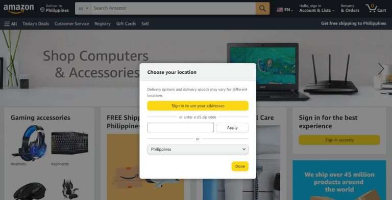 Does Amazon Ship to The Philippines? (How To, Fees, and More)