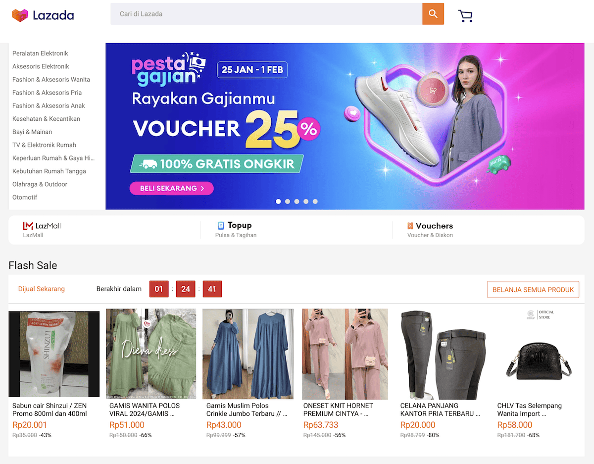 7 Best Online Shopping Sites in Indonesia