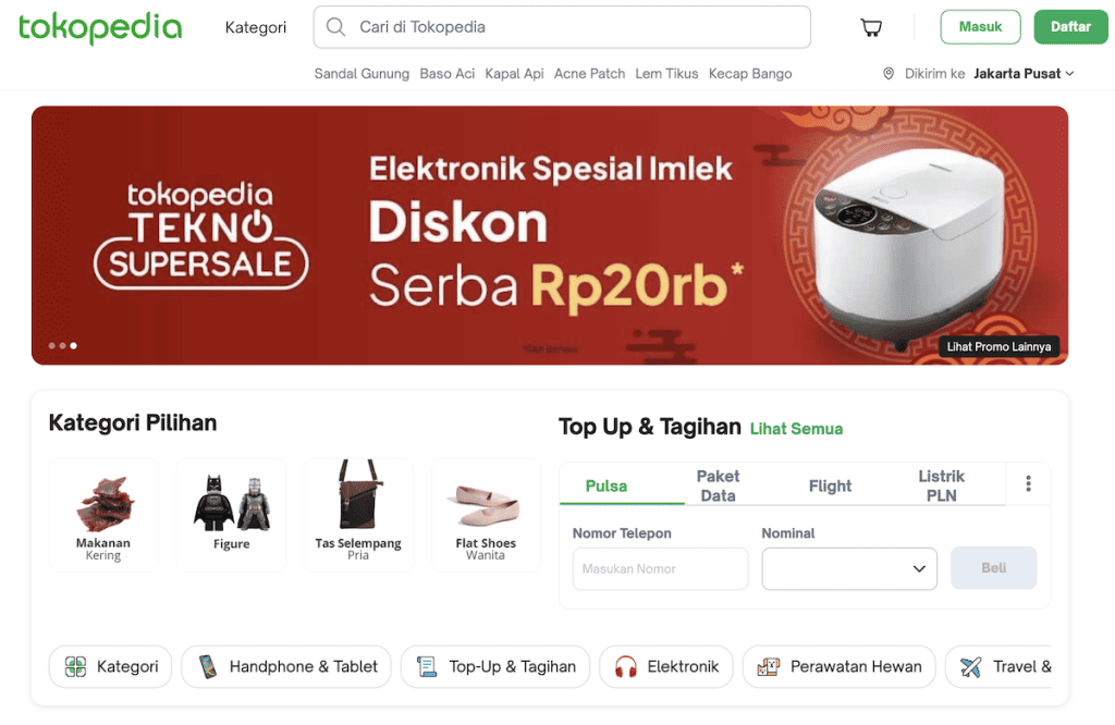 7 Best Online Shopping Sites in Indonesia
